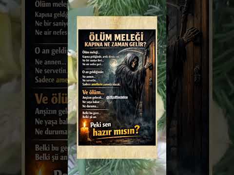 Azrail Ne Zaman Gelir ? #dini #azrail #ölüm #kabir #dinivideolar