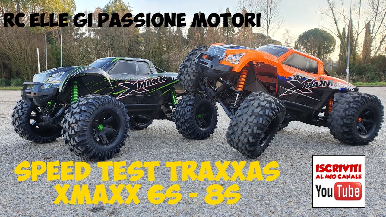 SPEED TEST TRAXXAS XMAXX 6S 8S - YouTube