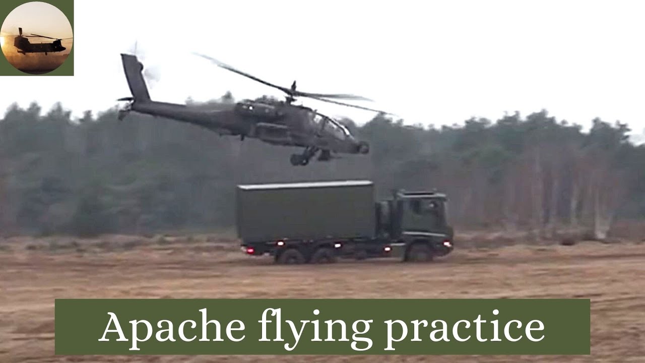 Apache - low flying practice and fast flying - YouTube