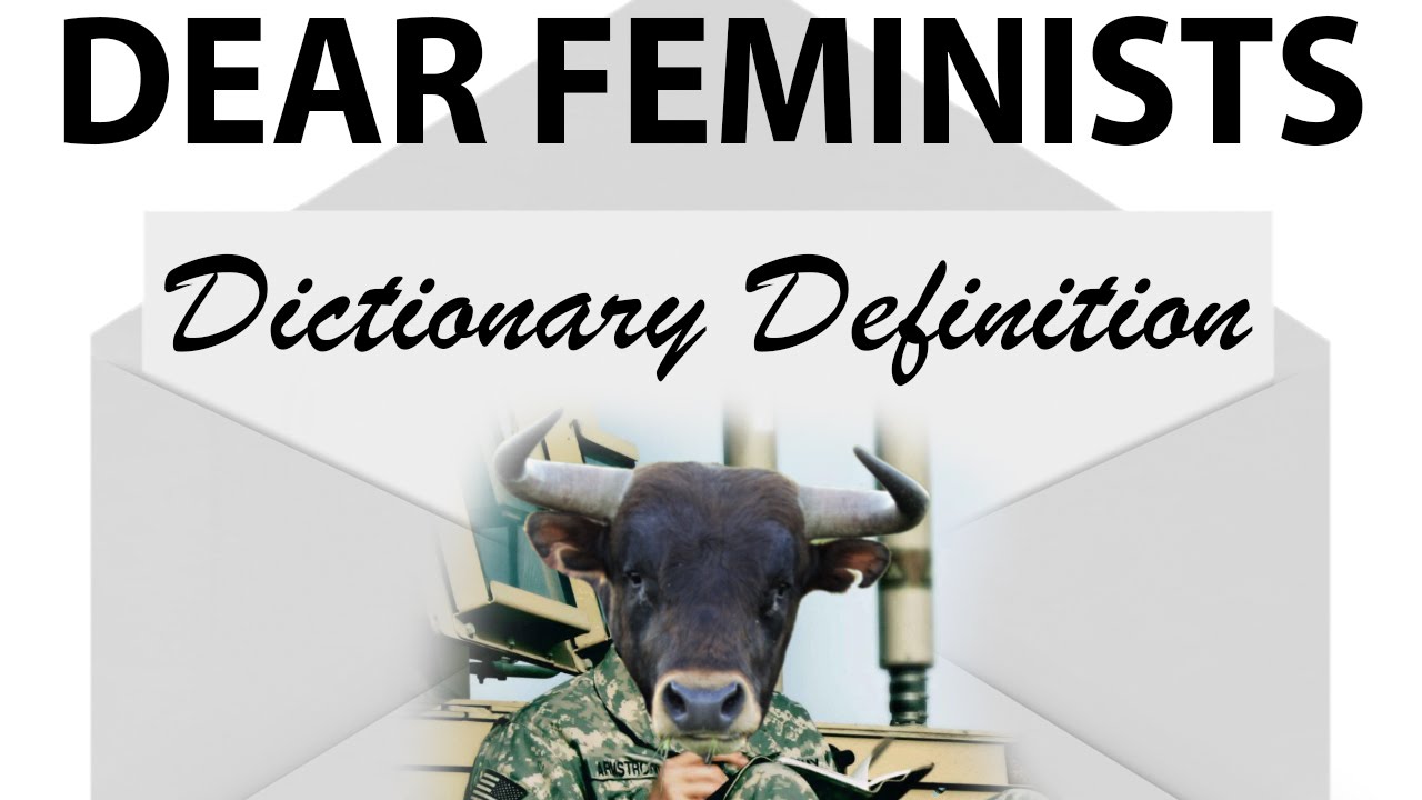 Dear Feminists: Dictionary Definitions - YouTube
