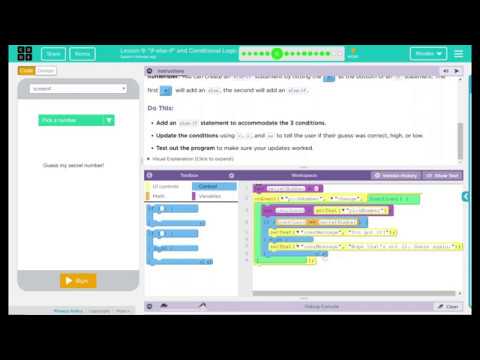 Unit 5 - Lesson 9 #6: Guess The Secret Number With Else-If - YouTube