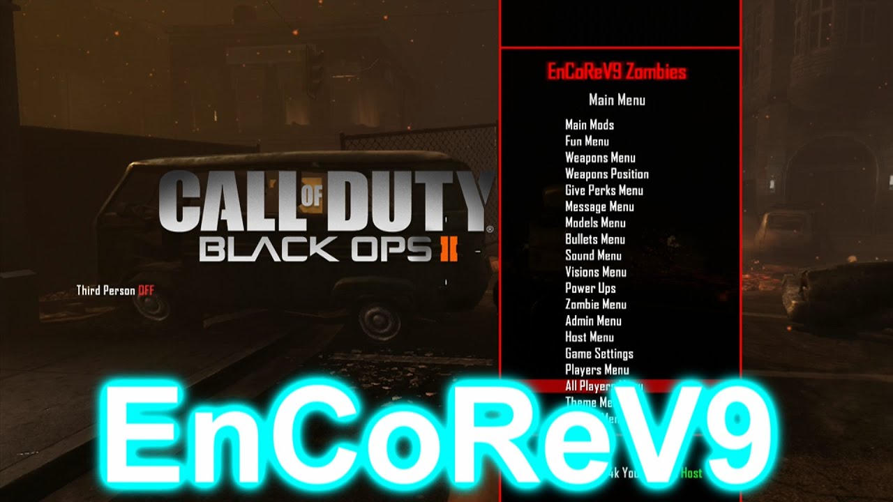 B02: EnCoReV9 Zombie GSC Mod Menu + Download - YouTube