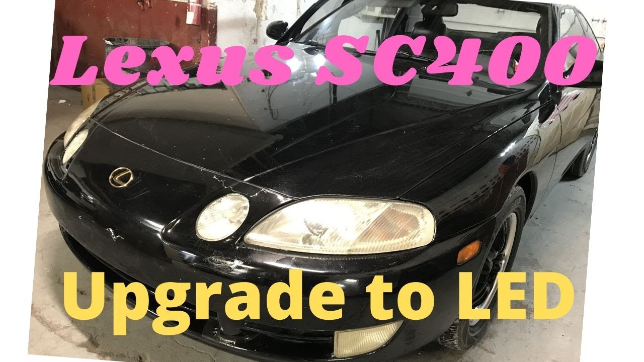 1995 Lexus SC400 LED conversion - YouTube