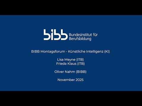 BIBB Montagsforum: AI Pioneers - ein europäisches Netzwerk