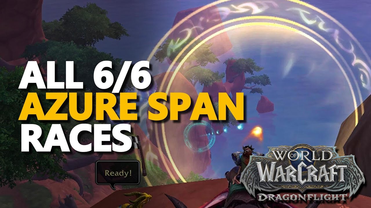 All The Azure Span Dragon Race WoW - YouTube