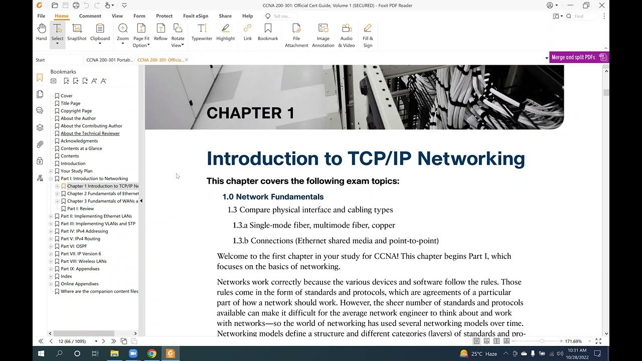 CCNA 200-301 Class1 2022-10-28[Chapter 1: Introduction to TCP/IP Networking] - YouTube