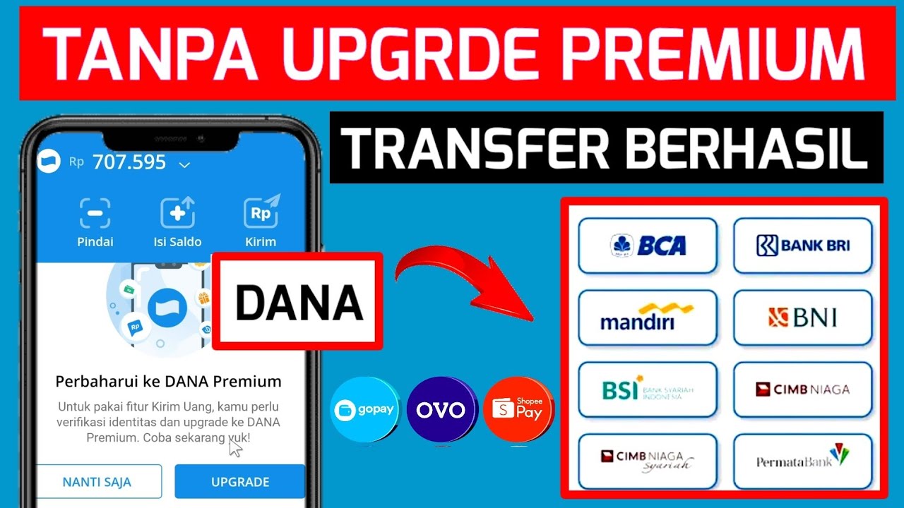 Berhasil CARA Transfer Saldo Dana Tanpa Upgrade Premium - YouTube