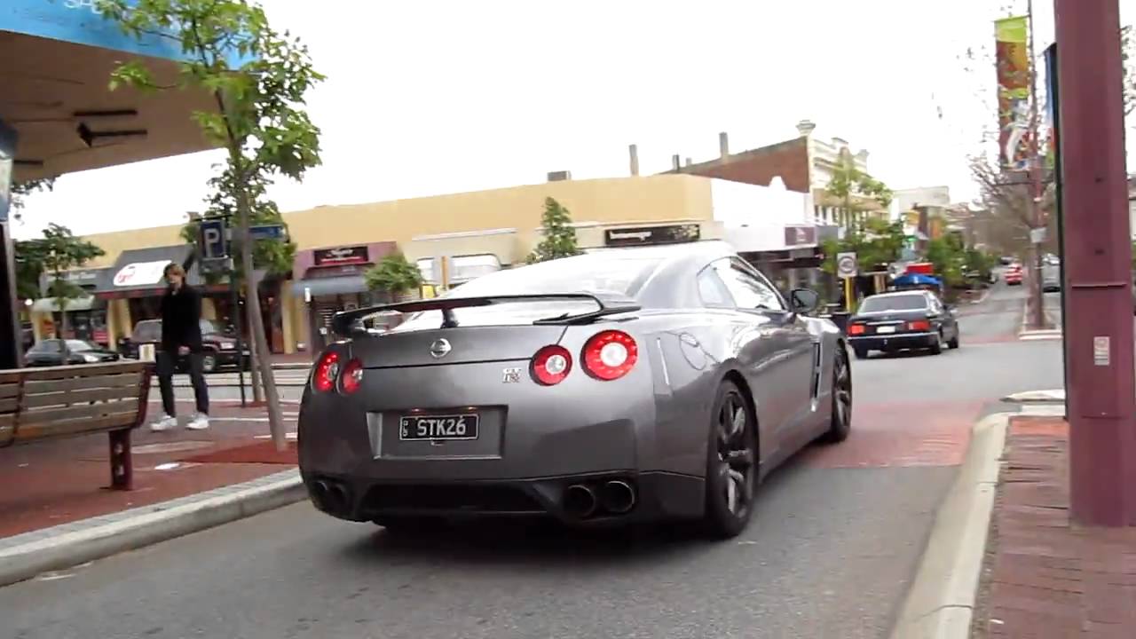Silver Nissan GTR R35 Drive By - YouTube