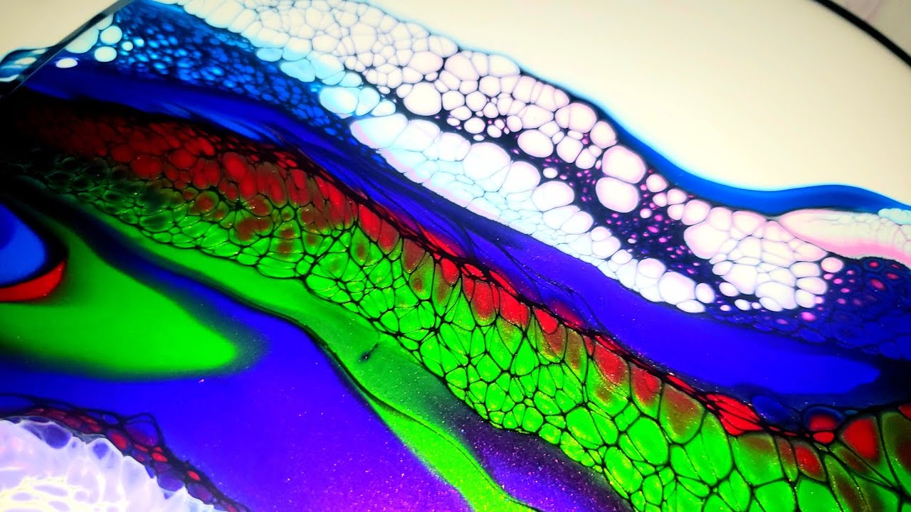 1 Ingredient No Mix Blooms With New Colors! Acrylic Pour Painting ...