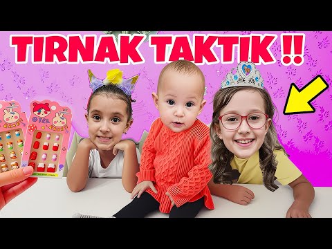BAHAR VE BANU ALYA TAKMA TIRNAK TAKMAYA ÇALIŞTIK !! ASEL MİRA YARAMAZLIK YAPTI !!