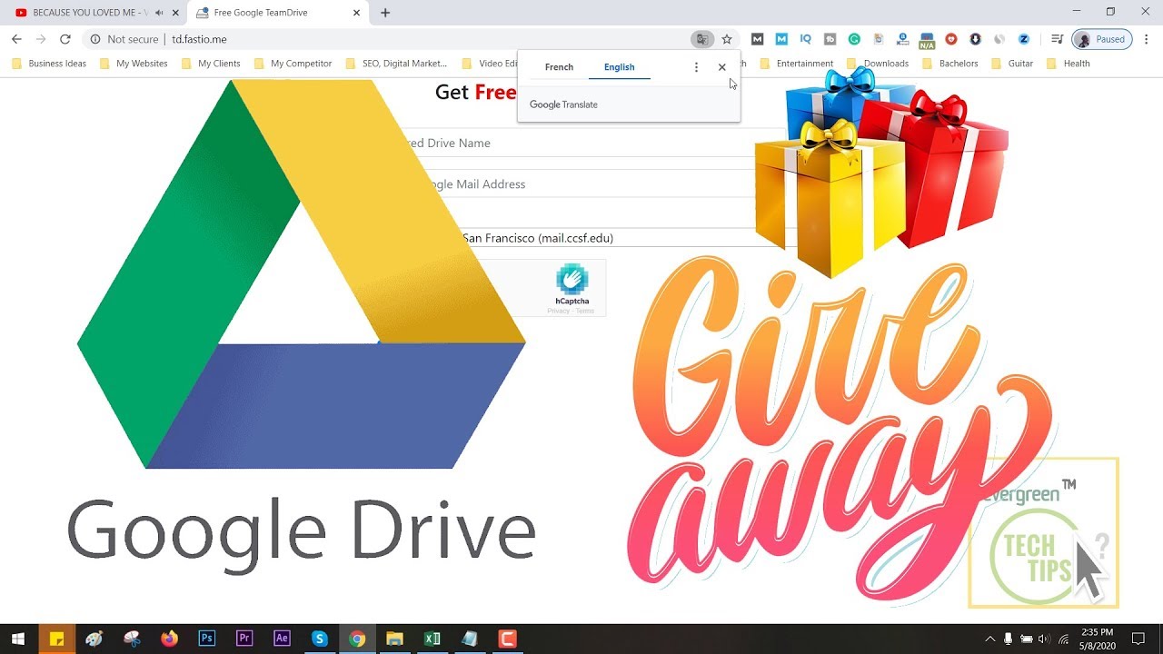 Google Drive Storage FREE GIVE AWAY - YouTube