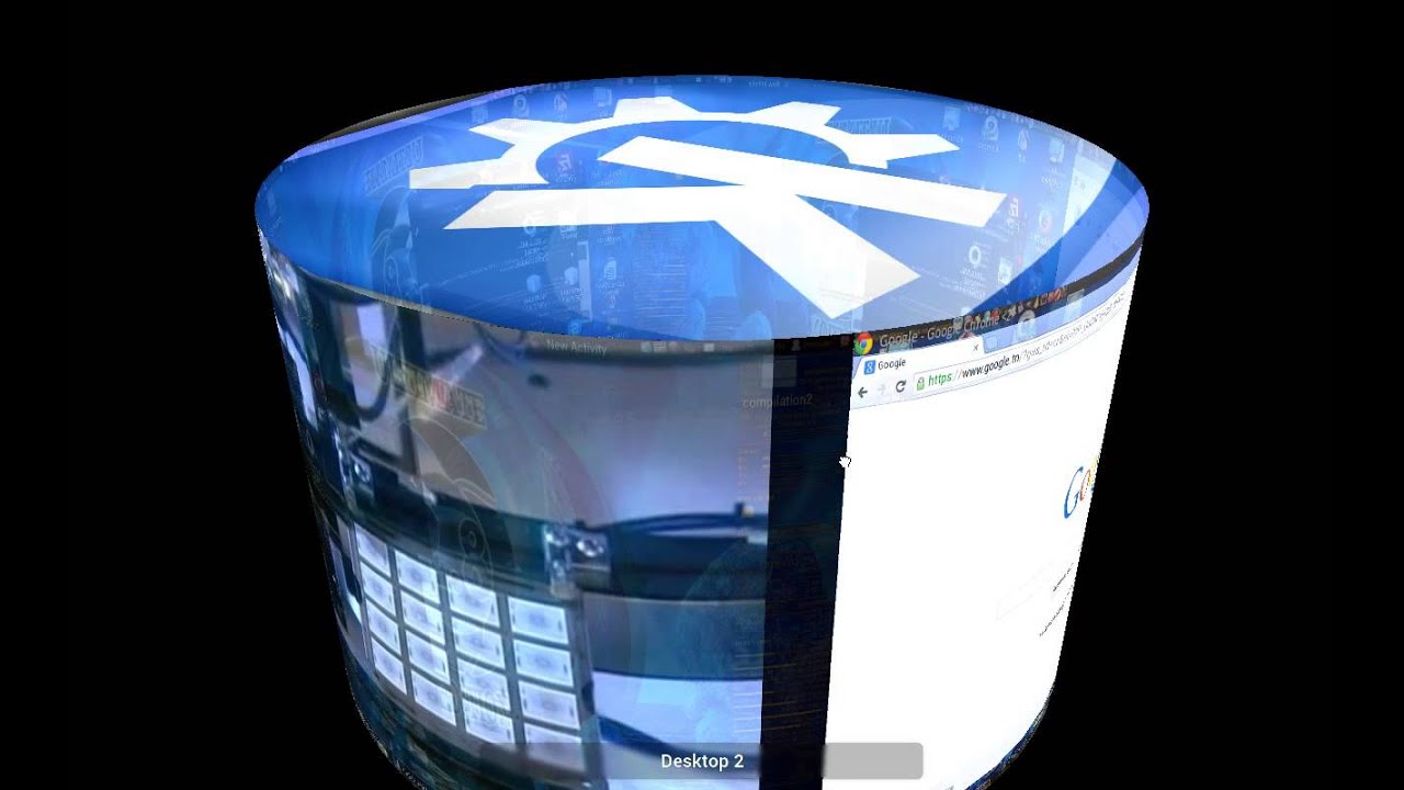 Linux 3D desktop effects (Compiz Fusion) réalisé par Ameur Bilel - YouTube