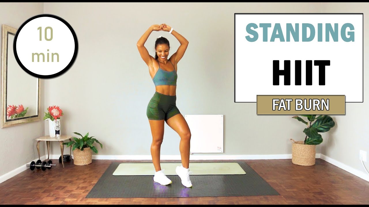 10 min Intense Standing HIIT for Fat Burn | The Modern Fit Girl | No ...