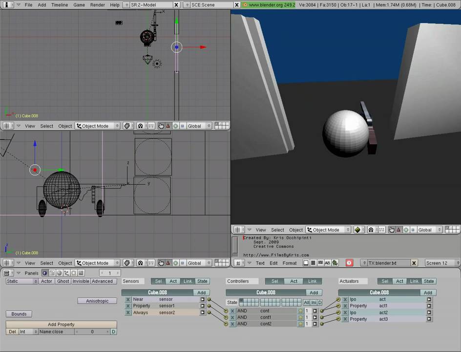 Blender 3D Game Engine tutorial - Doors revisited - YouTube