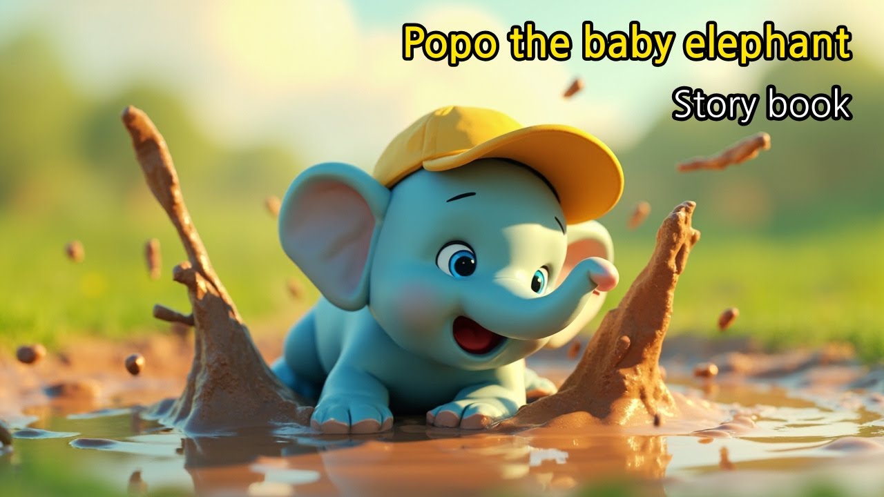 Popo the Baby Elephant 🐘| [Family Story Time] A Story About Courage and ...