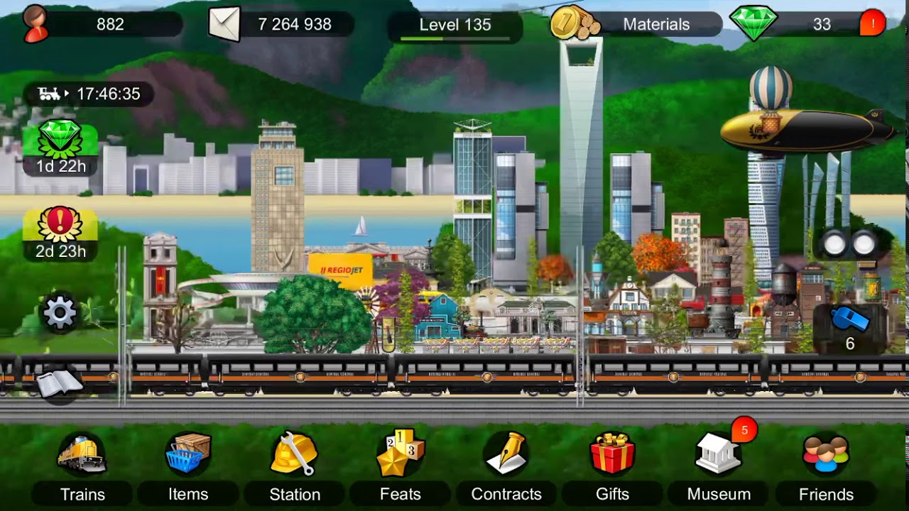 TrainStation The game on rails Using 20 whistles - YouTube