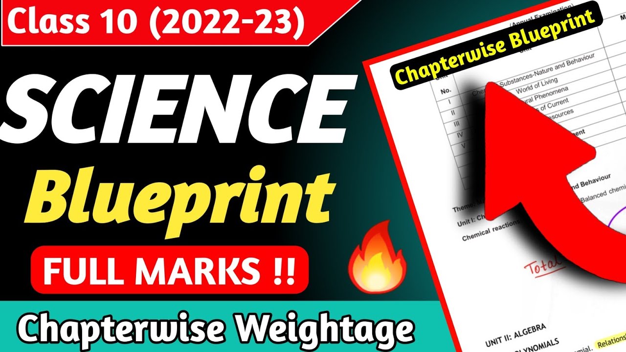 Science Blueprint 2023 Class 10 | Class 10 Science Blueprint for Boards ...