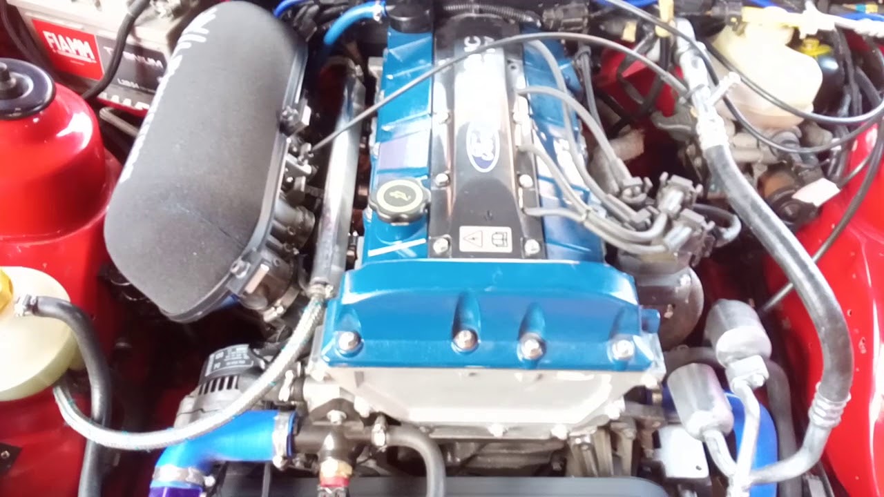 Ford Sierra RS2300 ITB CBR1000RR ITB rev - YouTube