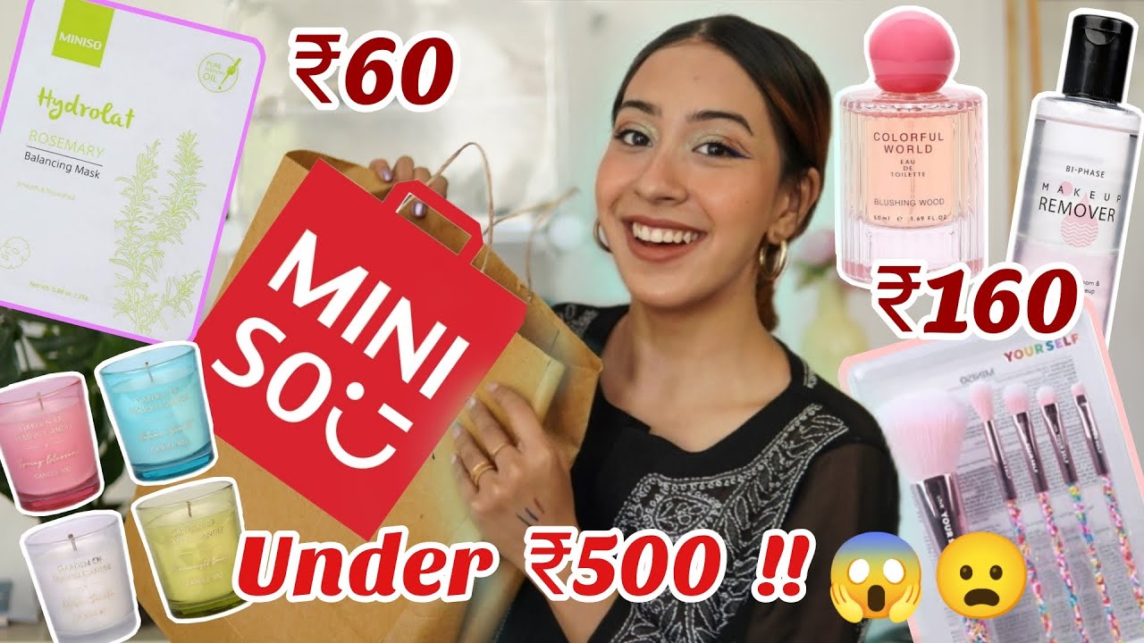 *HUGE* Miniso Haul starting at ₹60 ONLY 😦😱 Everything Under ₹500 / Best ...