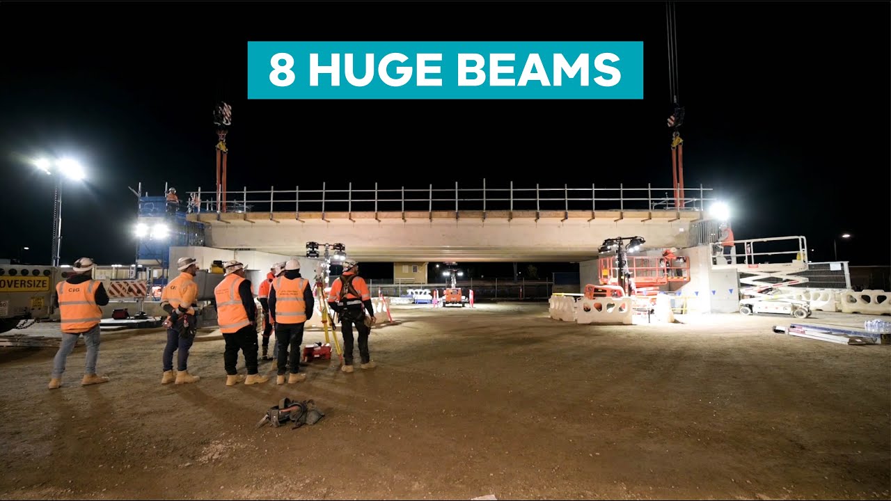 Mount Derrimut Road - Super T-Beam Lift - YouTube