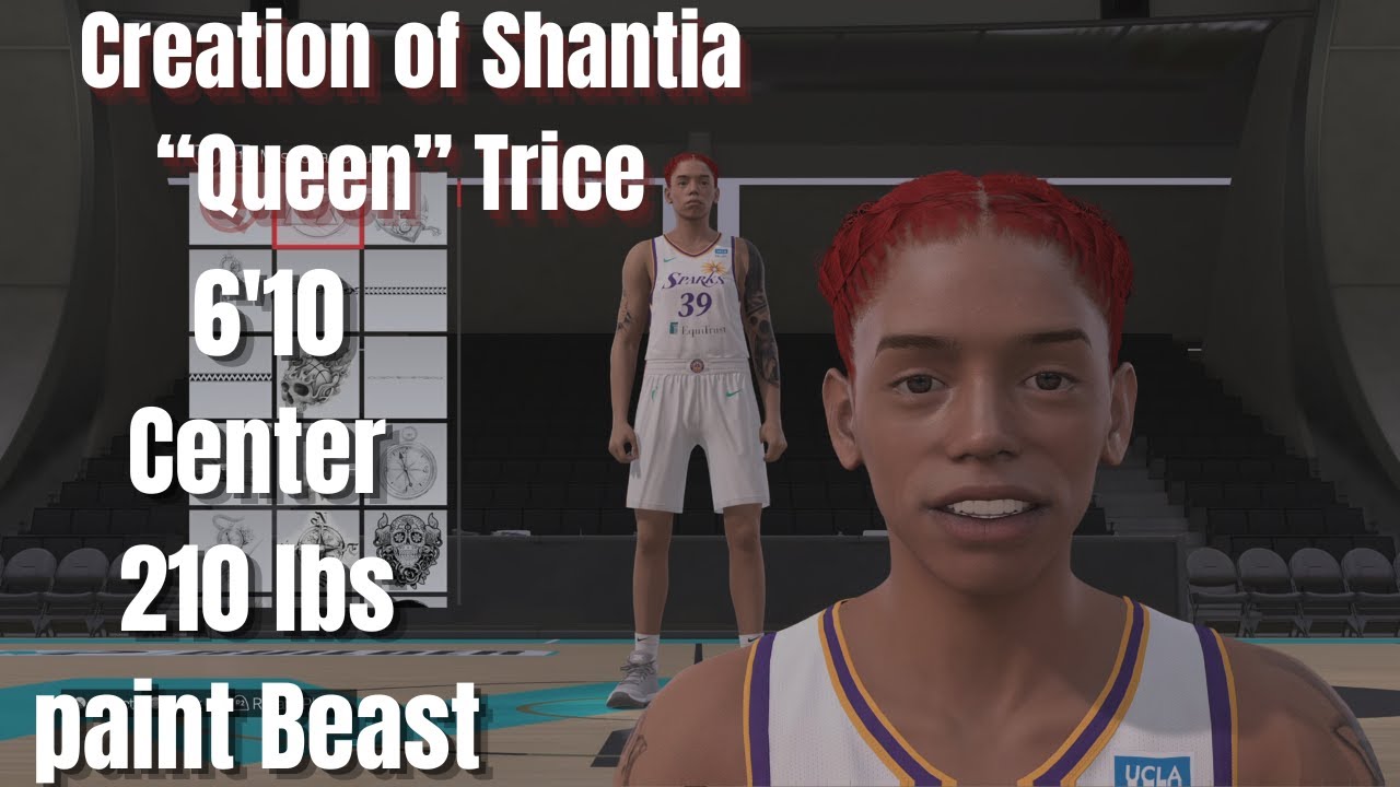 WNBA 2k24 Creation of Shantia Trice - YouTube
