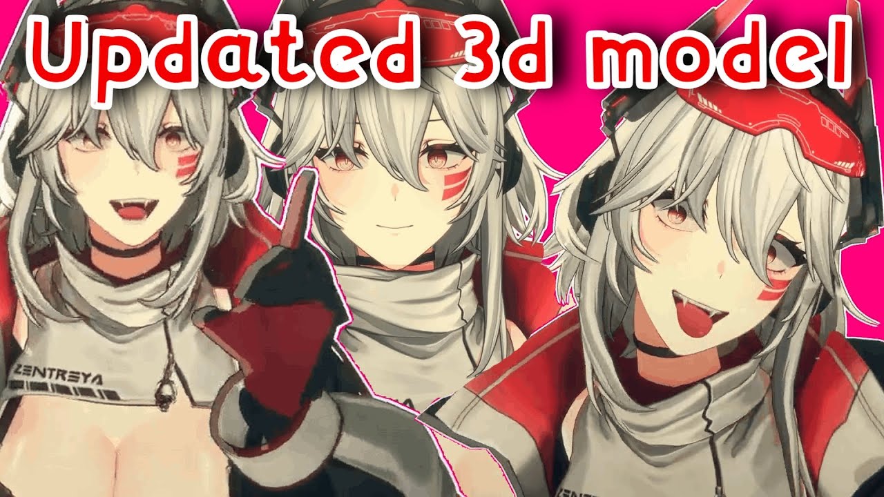 Zentreya's new Updated Cyber 3D Model - YouTube