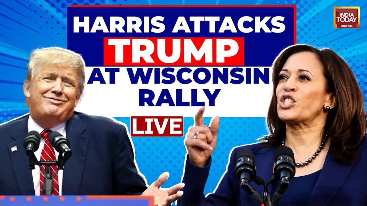 Kamala Harris LIVE In Wisconsin | Harris Calls Trump a Sexual Predator ...