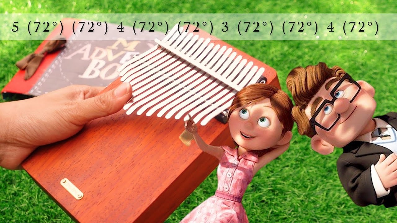 Pixar's Up Theme Married Life Kalimba Tutorial with Tabs - YouTube