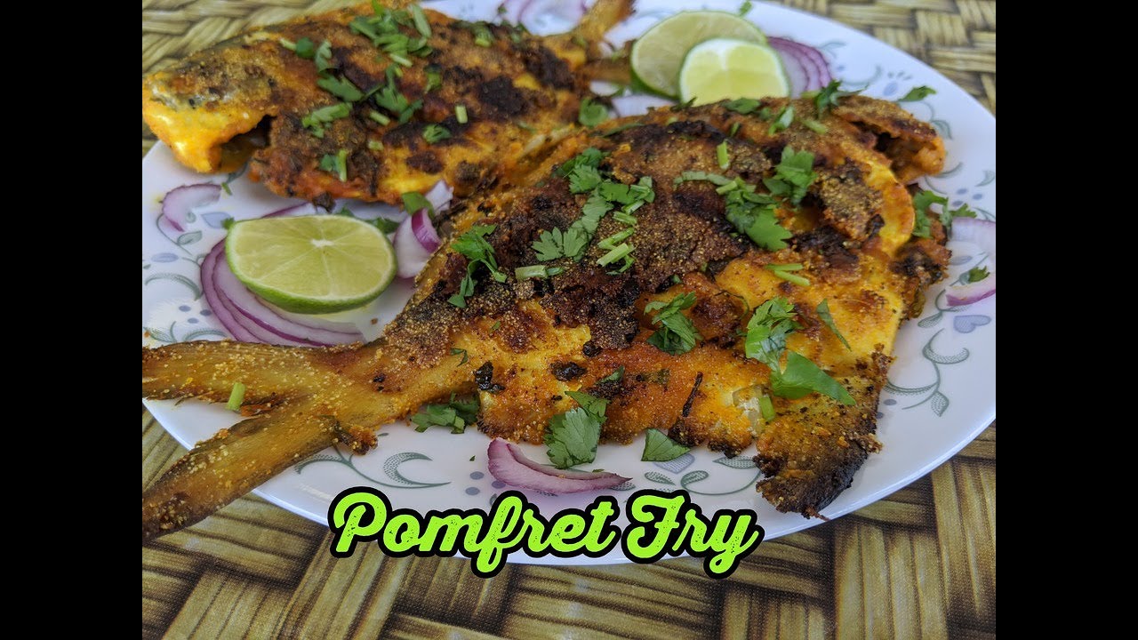 Pomfret Fry Recipe | Fish Fry | Paplet Fry Recipe | Indian Style ...