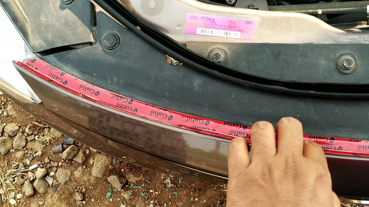 (TATA TIAGO) Installation of front bumper rubber seal - YouTube