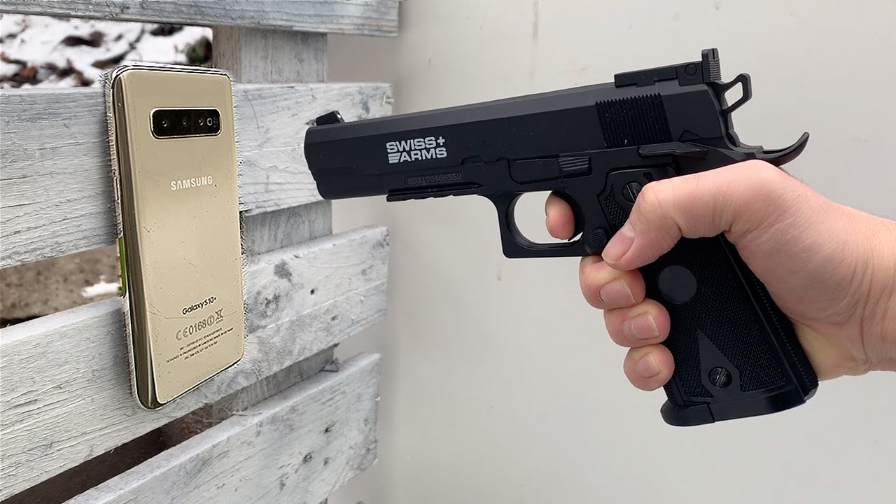 Samsung Galaxy S10 vs GUN - YouTube