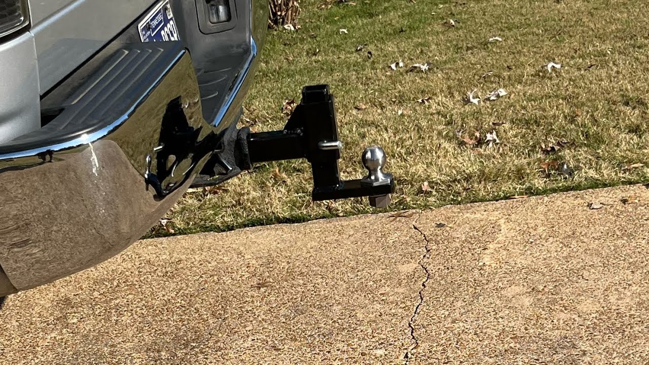 Installing a drop hitch from walmart ?!! - YouTube