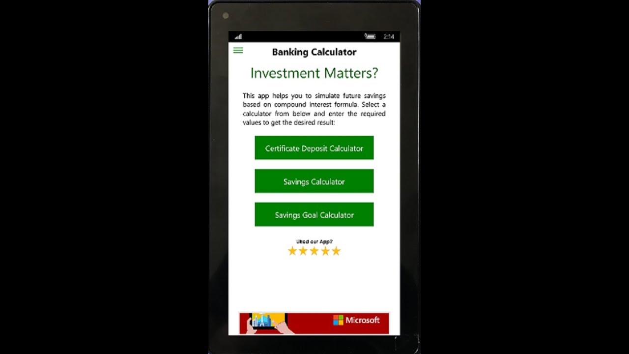 Banking Calculator - Windows 10 App Demo Video - YouTube