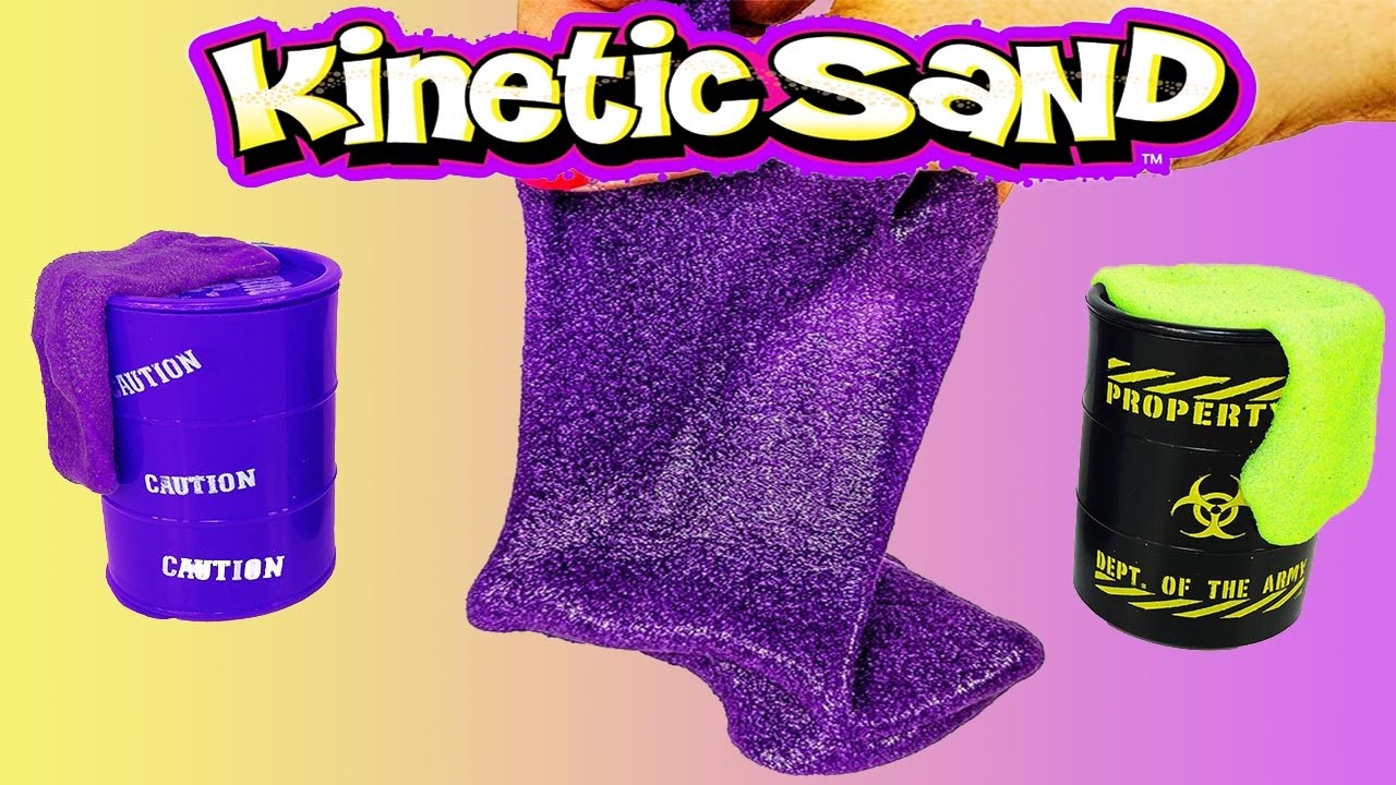 DIY: SUPER FUN Kinetic Sand Slime, Kinetic Sand & Crayola's Model Magic ...