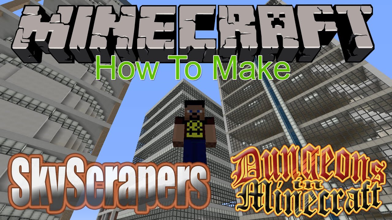 Minecraft Tutorial How to create a skyscraper using single player commands #2 - YouTube