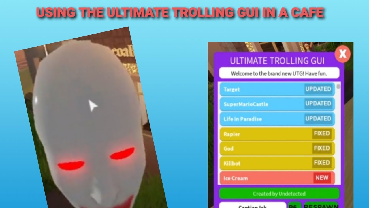 Trolling a Cafe Group with the Ultimate Trolling Gui (Roblox) - YouTube