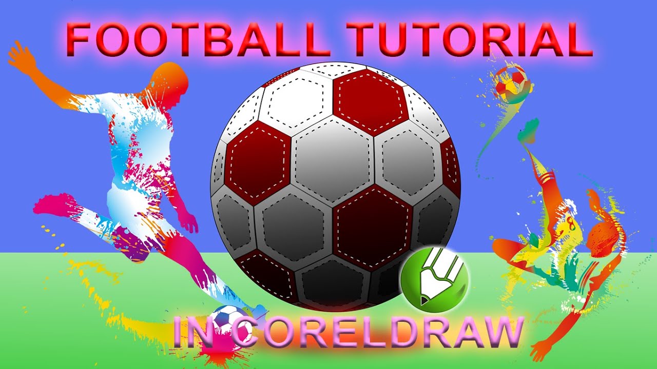 How to create Football in Corel Draw | 2022 | in very easy - YouTube