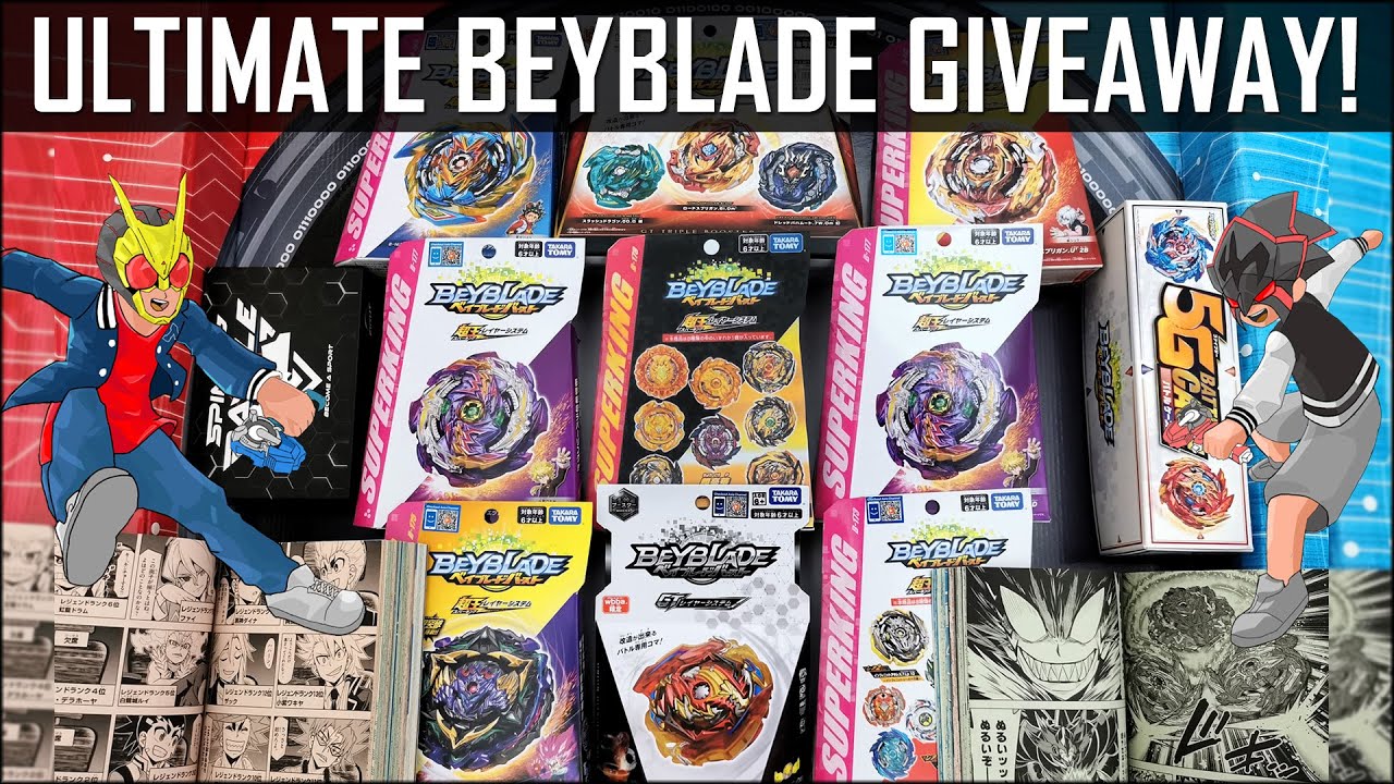 NEW ULTIMATE BEYBLADE BURST SPARKING GIVEAWAY! Beyblade Burst Surge ...