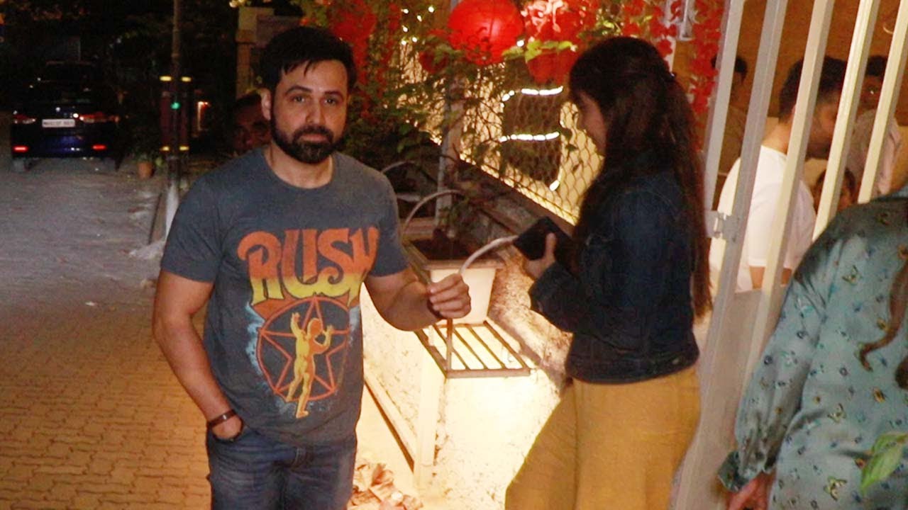 Emraan Hashmi with wife Parveen Shahani spotted outside Zao Cha House ...