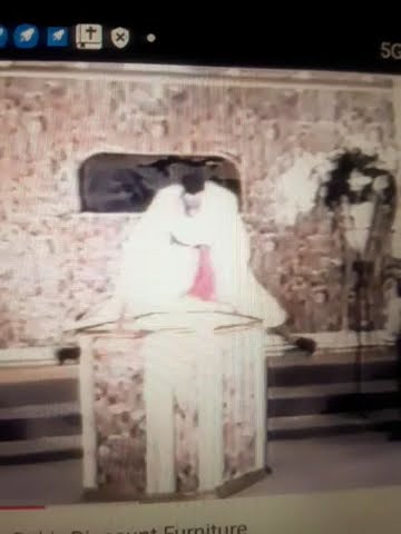 OLD CLIP OF GOD FLYING PREACHER WARREN OVER THE PULPIT IN REVIVAL AND ...