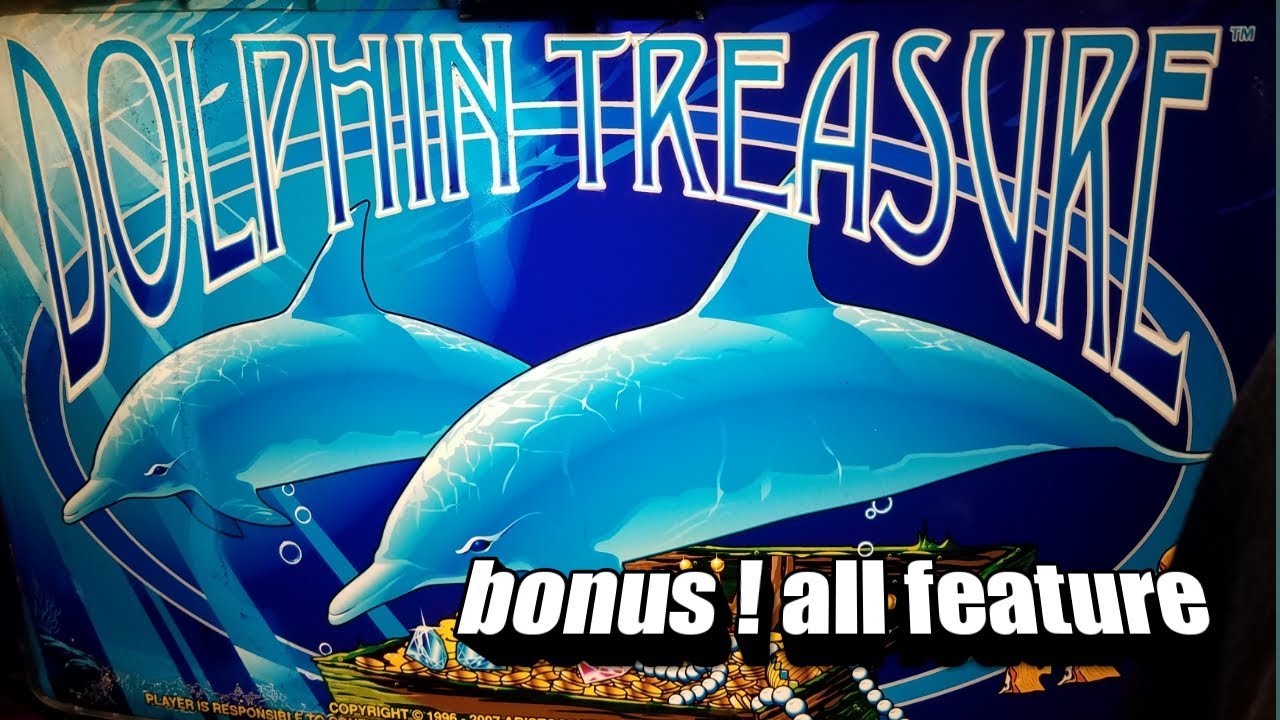 *slot machine * Dolphin treasure | hot run | bonus all feature - YouTube