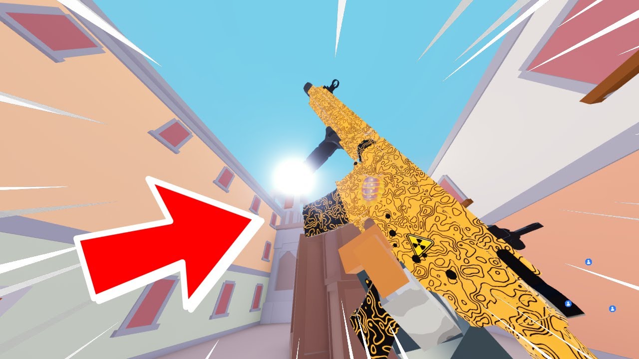 A Quick Showcase of the M4A1 Damascus Gold Skin - Bad Business Roblox ...