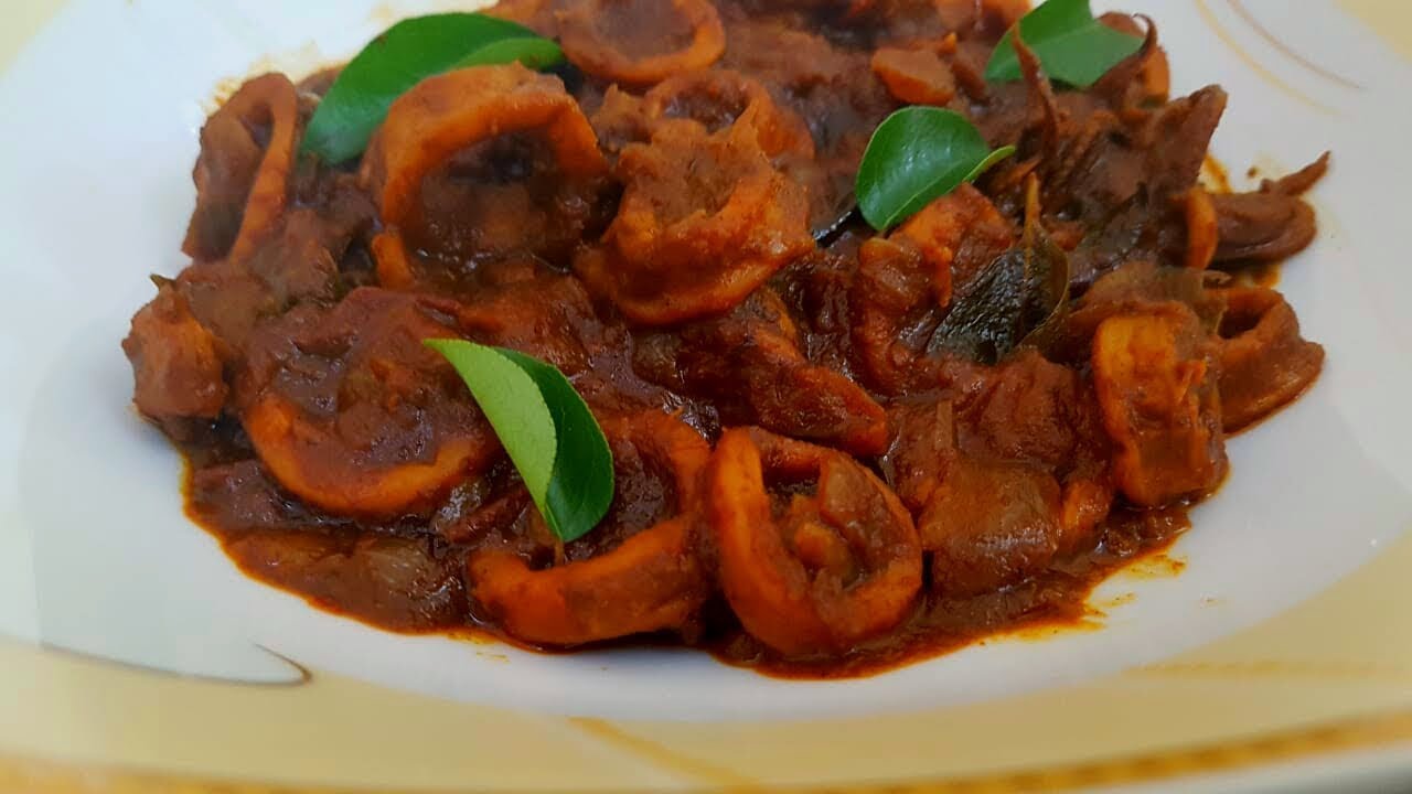 Koonthal/ Kanava Roast / Squid Roast Recipe - YouTube