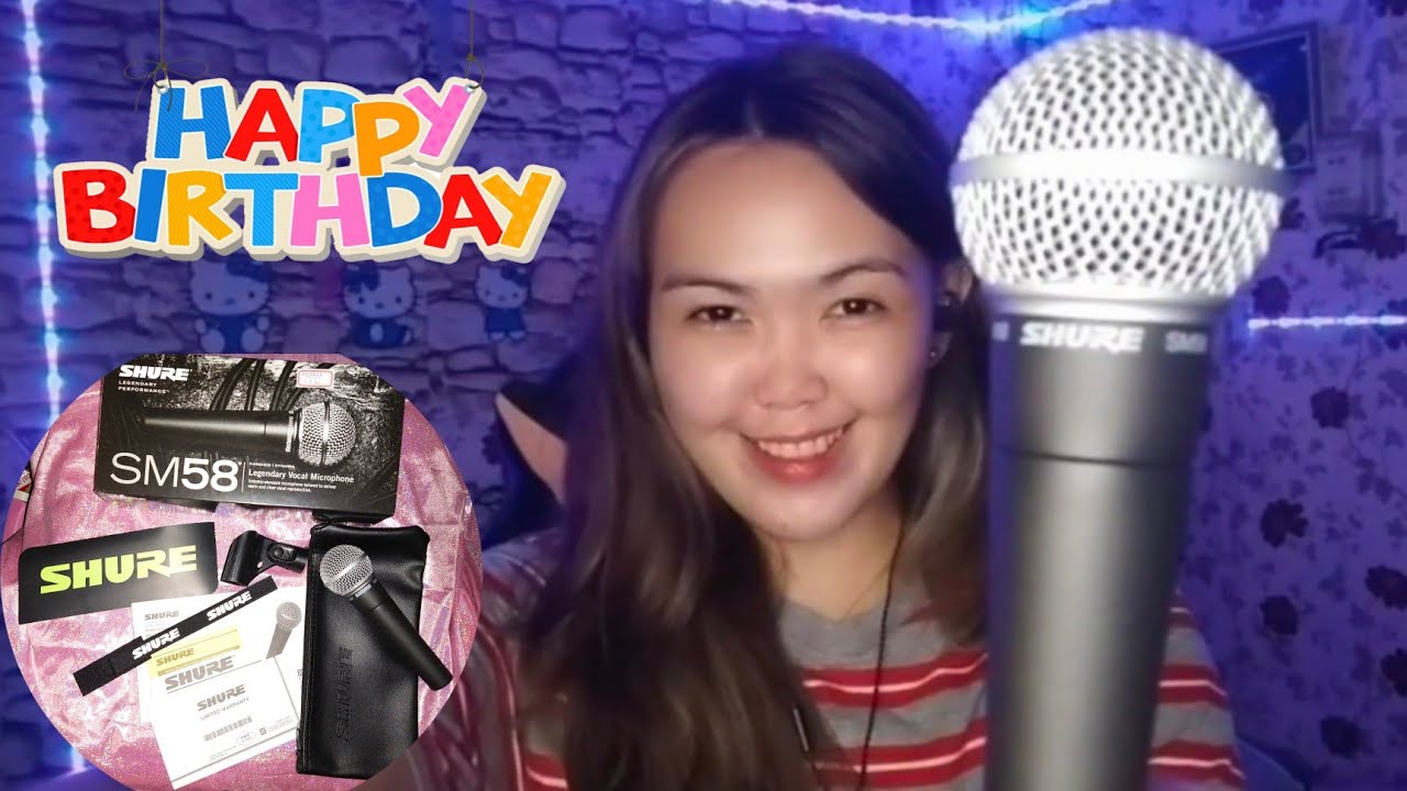SHURE SM58 legendary microphone birthday gift| unboxing - YouTube