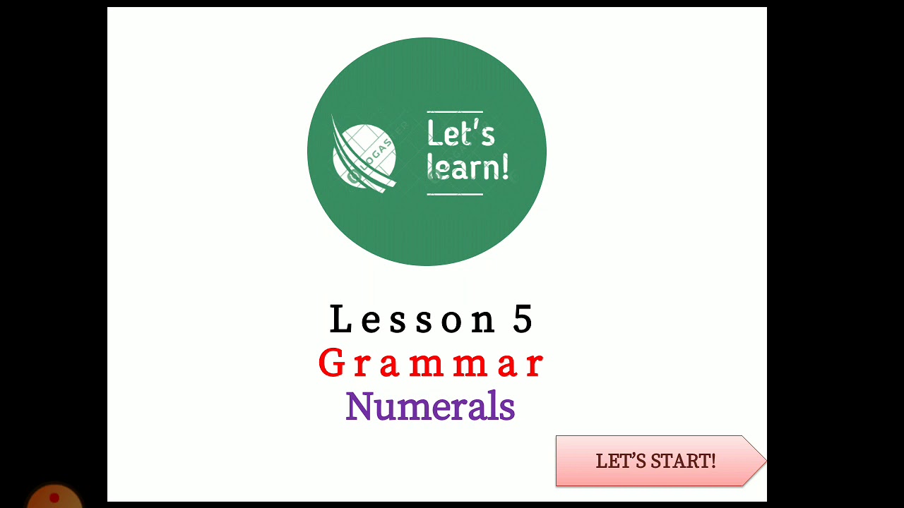 LET'S LEARN 🇬🇧 :GRAMMAR: NUMERALS - YouTube