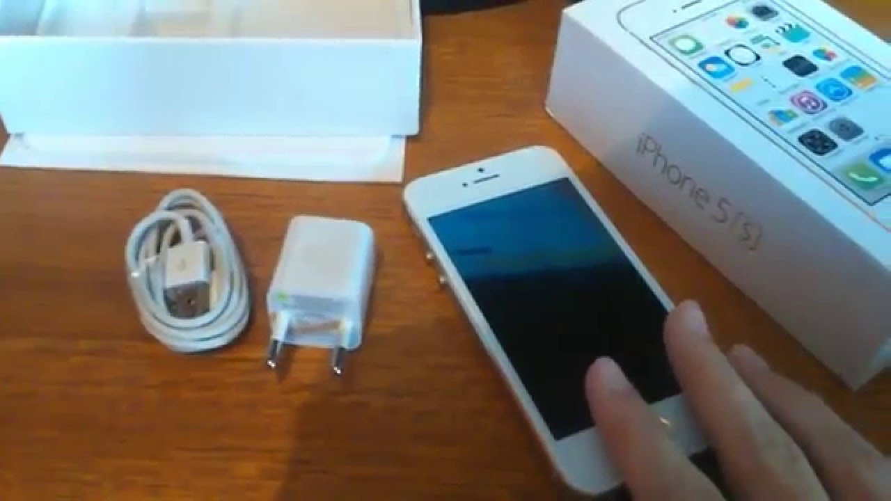 Unboxing iPhone 5s gold 64GB+Touch ID 2016 - YouTube