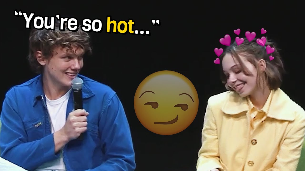 Emma Myers being embarrassed for 3 minutes straight - YouTube