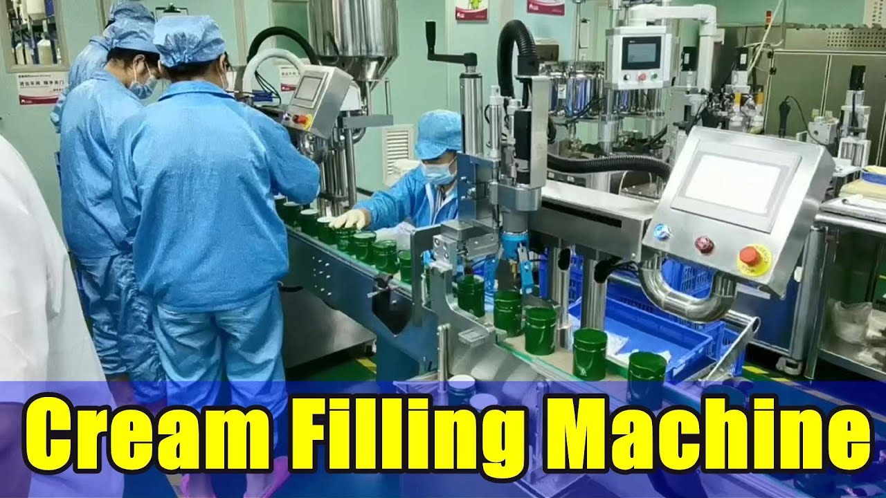 Cream Filling Machine丨Cosmetics Cream Filling Capping Machine Works ...