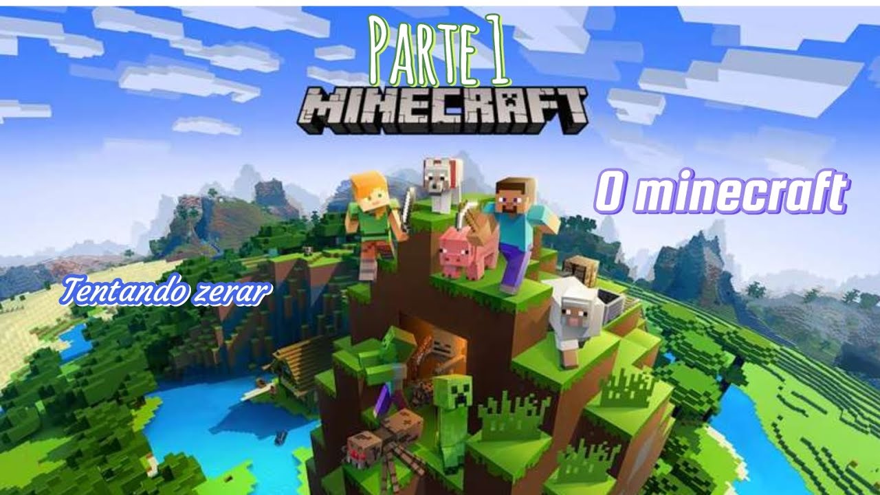 Tentando zerar o minecraft parte 1 modo pacífico, será que consigui ...