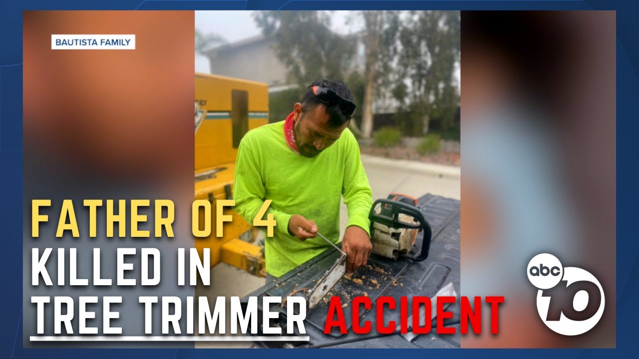 North County father of 4 killed in tree trimming accident - YouTube